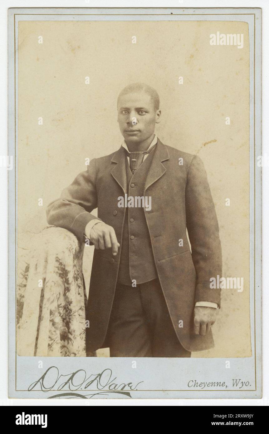 Cabinet photograph of a man ca. 1895 Stock Photo - Alamy