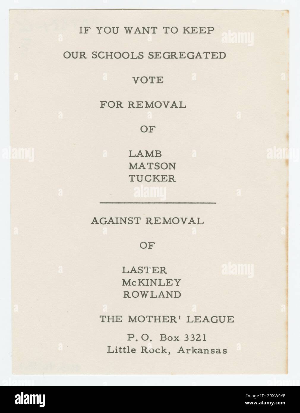 Segregationist hi-res stock photography and images - Alamy