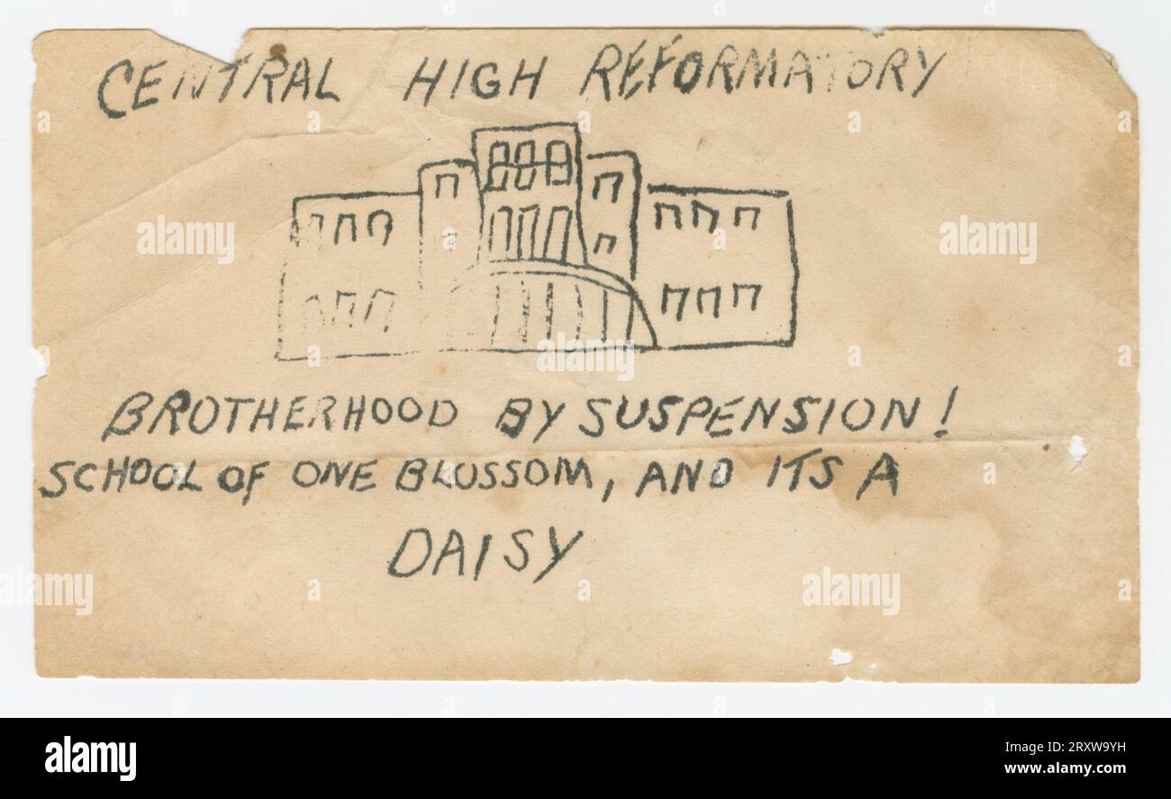 Mimeograph sheet with segregationist language 1957-1959 Stock Photo - Alamy