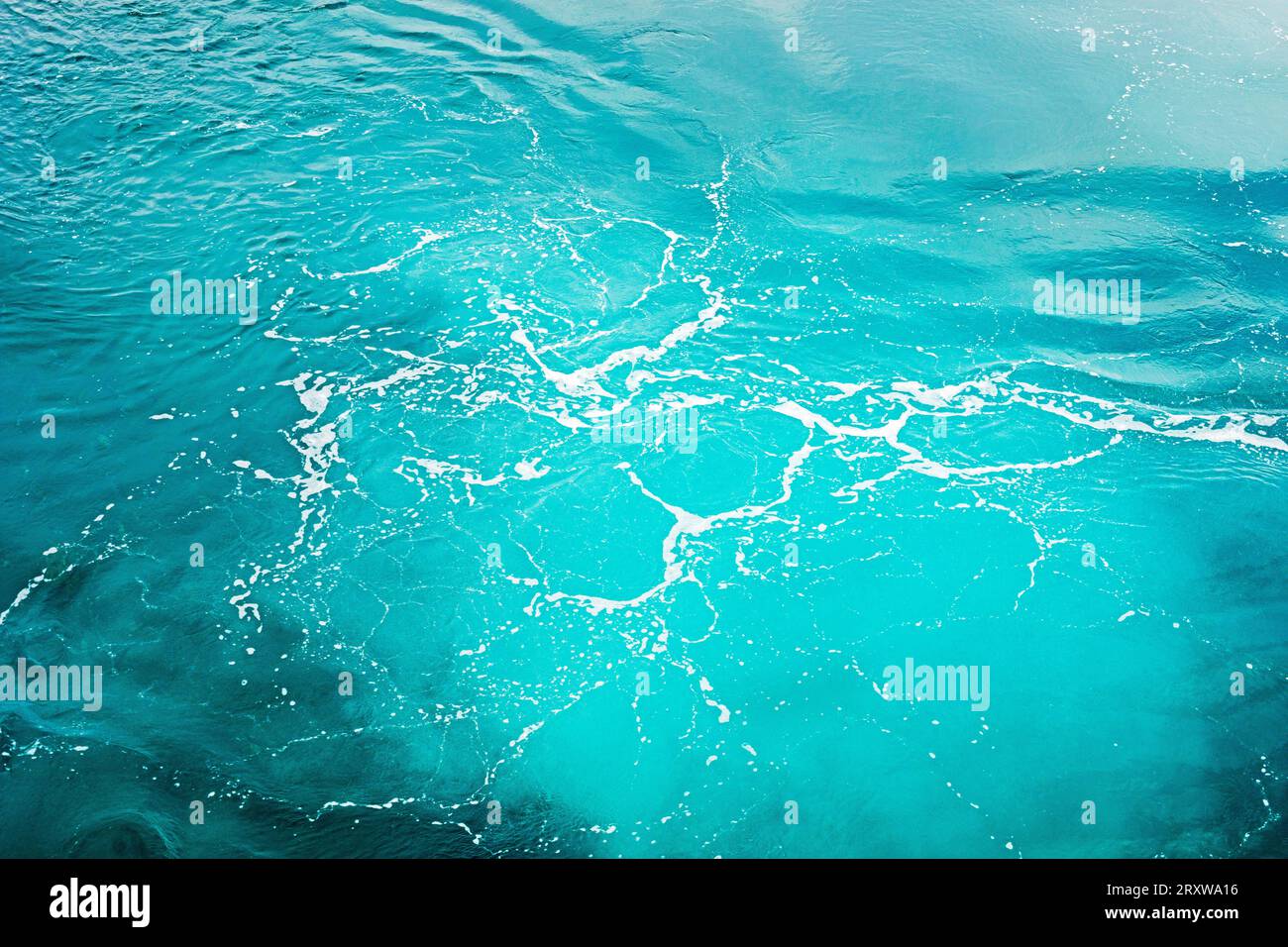 abstract background of the movement of blue sea water during the ...