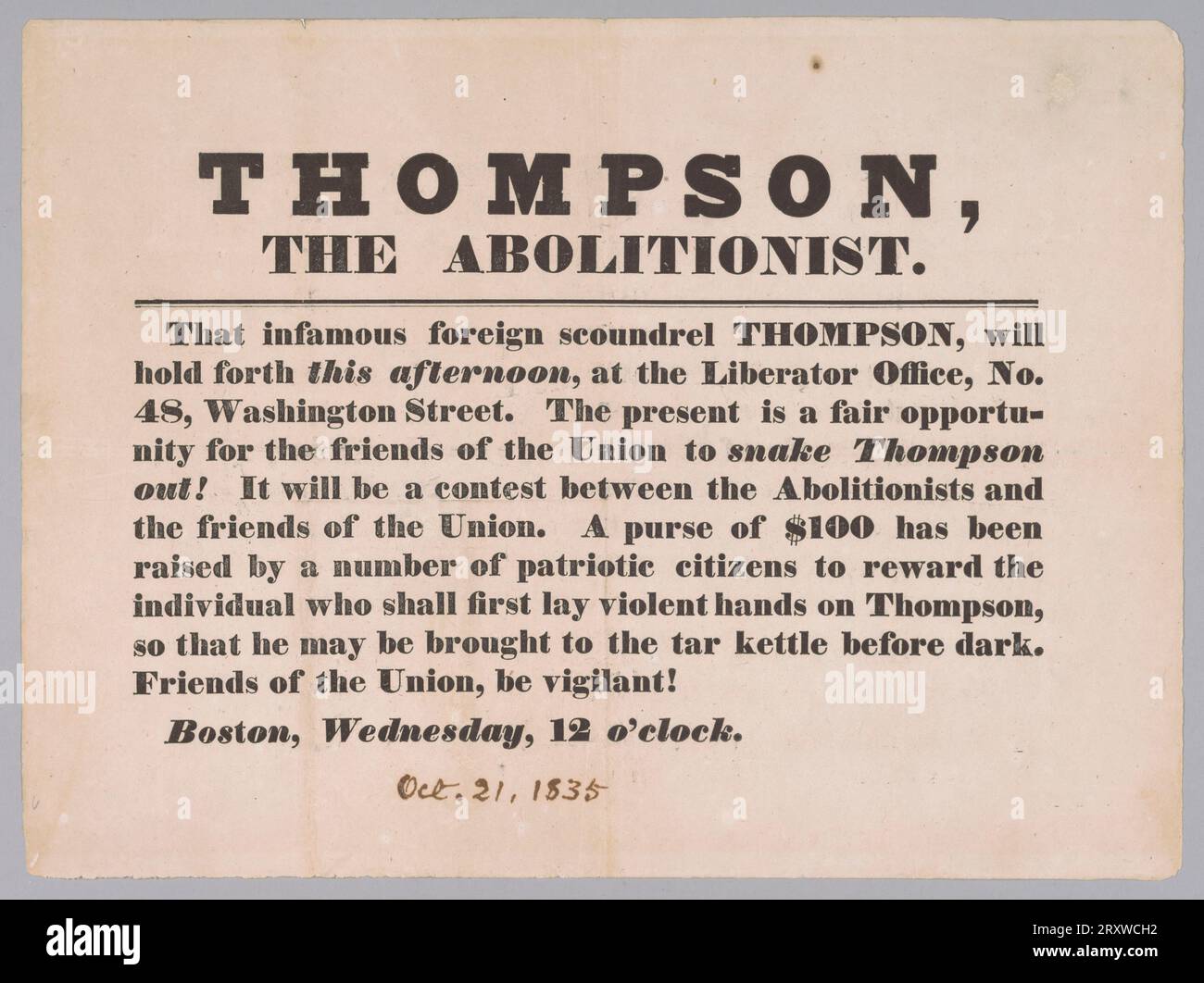 October 21 1835 hi-res stock photography and images - Alamy