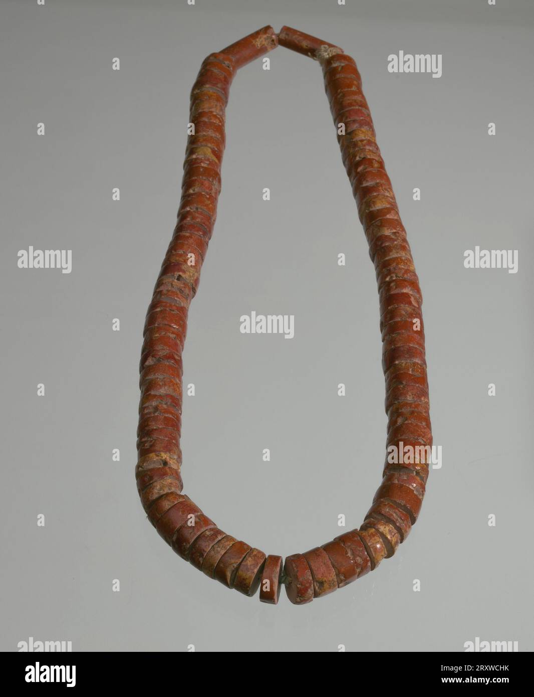 String of large coral beads 1800-1968 Stock Photo - Alamy