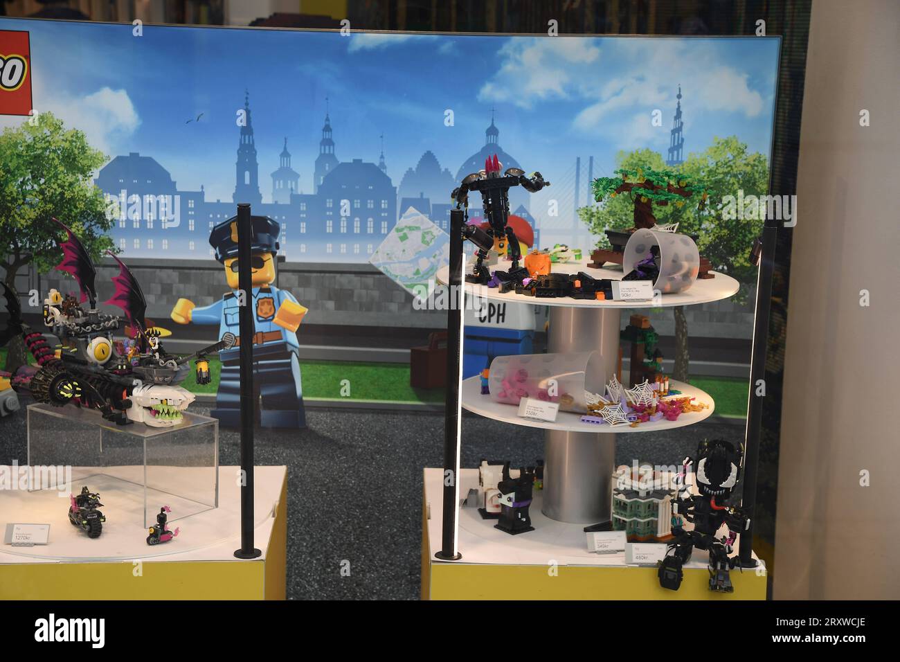 27 September2023/Lego bricks stoe in danish capital Copenhagen Denmark ...