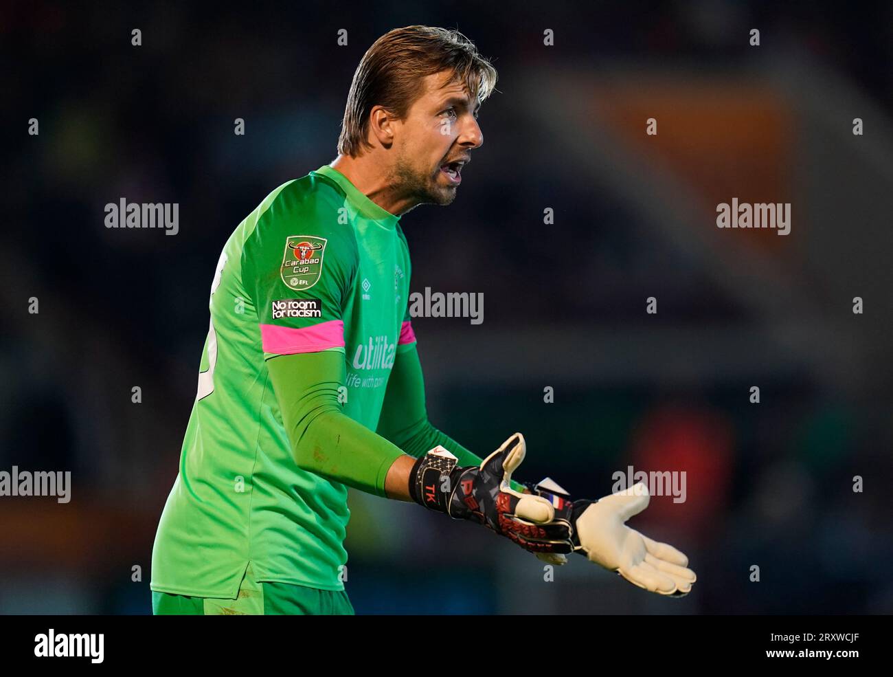 Luton Town goalkeeper Tim Krul during the Carabao Cup third round match ...