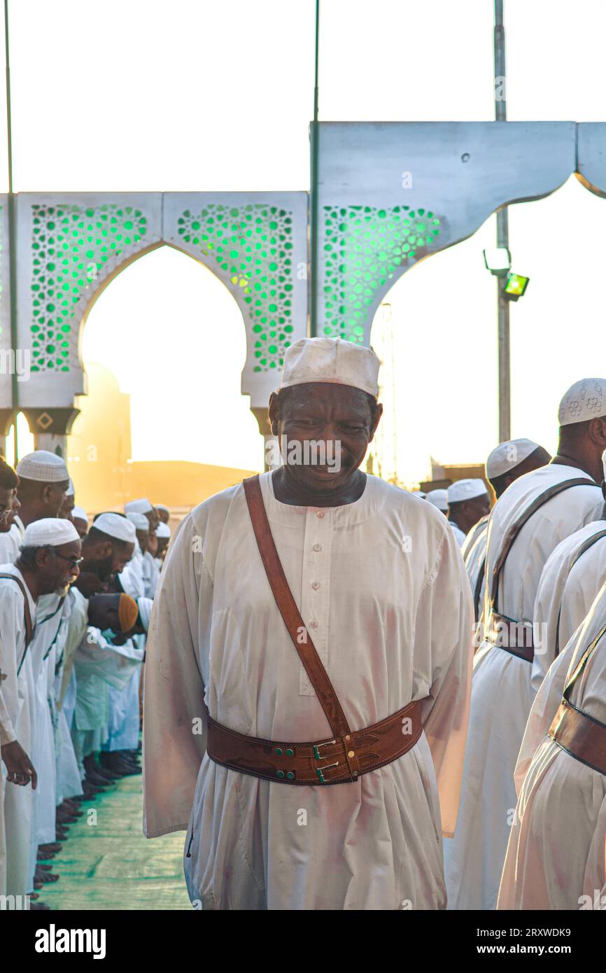A picture of a Sudanese man wearing traditional clothing and following Sufi orders Stock Photo ...