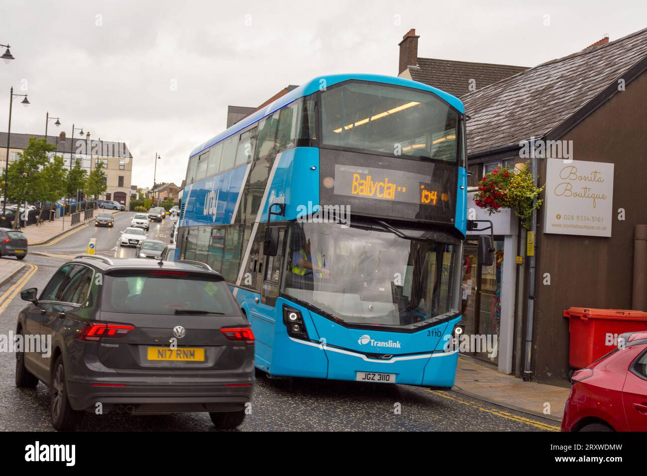 Translink Ulsterbus in Ballyclare, County Antrim, Northern Ireland Stock Photo - Alamy