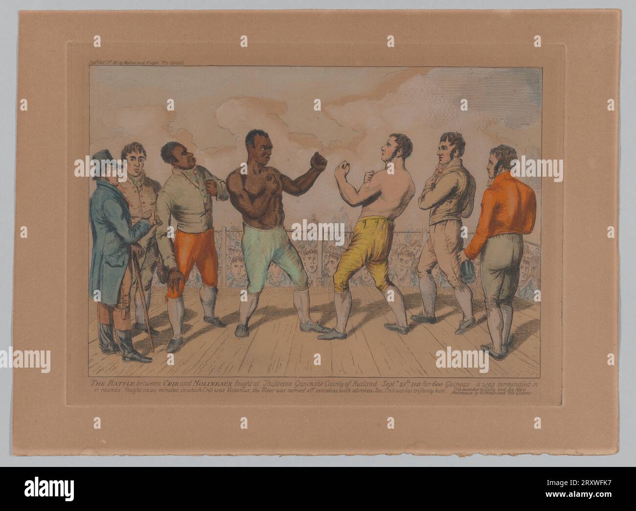 The Battle between Crib and Molineaux October 3, 1811 Stock Photo - Alamy