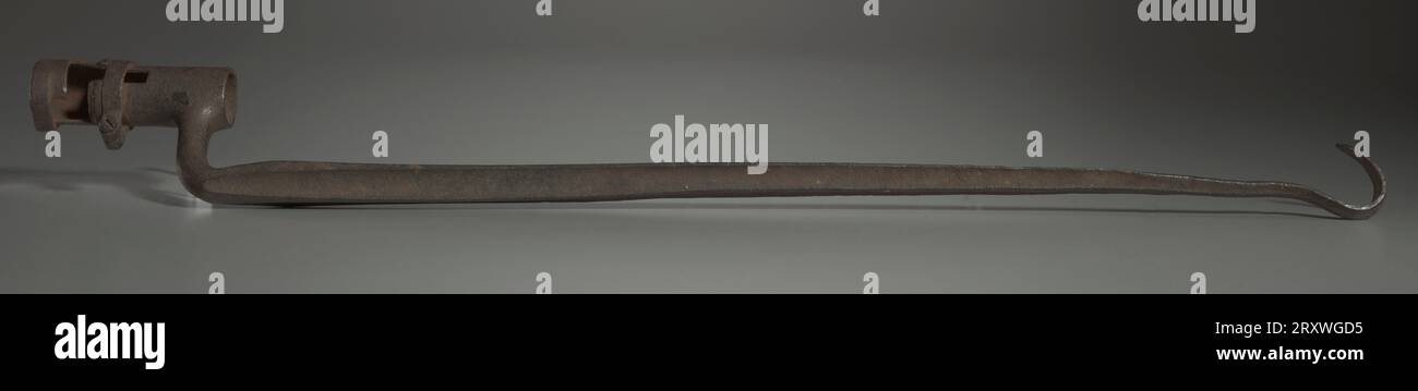 This socket bayonet has been modified so that the point is curved into ...