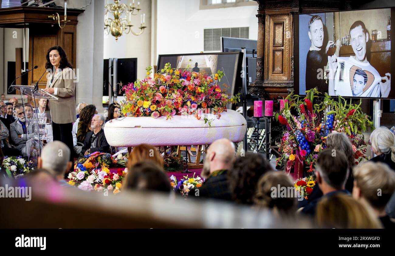 AMSTERDAM - Mayor Femke Halsema gives a speech during the funeral ...