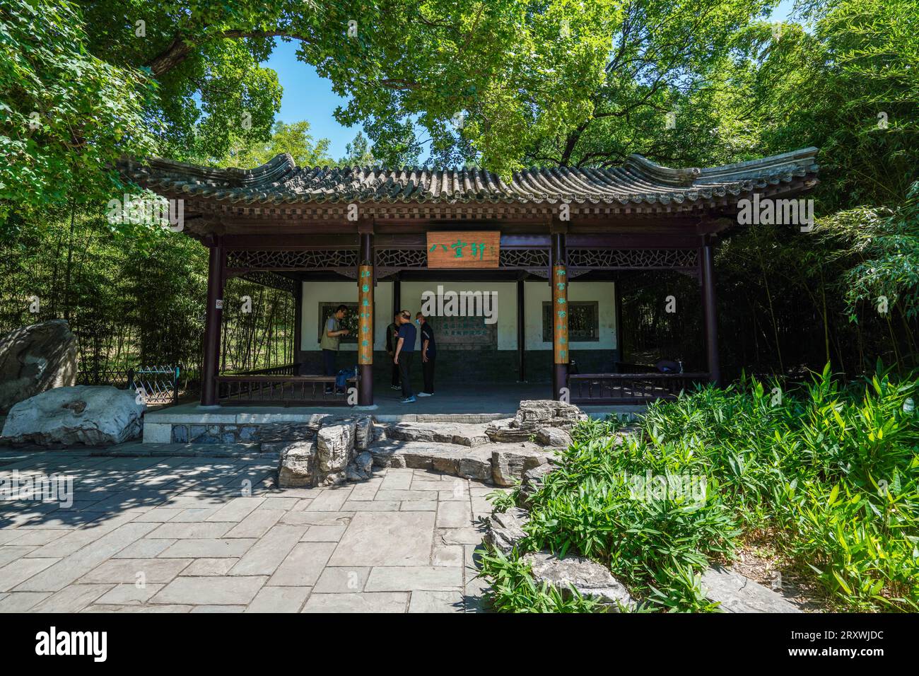 Beijing City, China - June 22, 2023: Bayixuan, Purple Bamboo Park ...