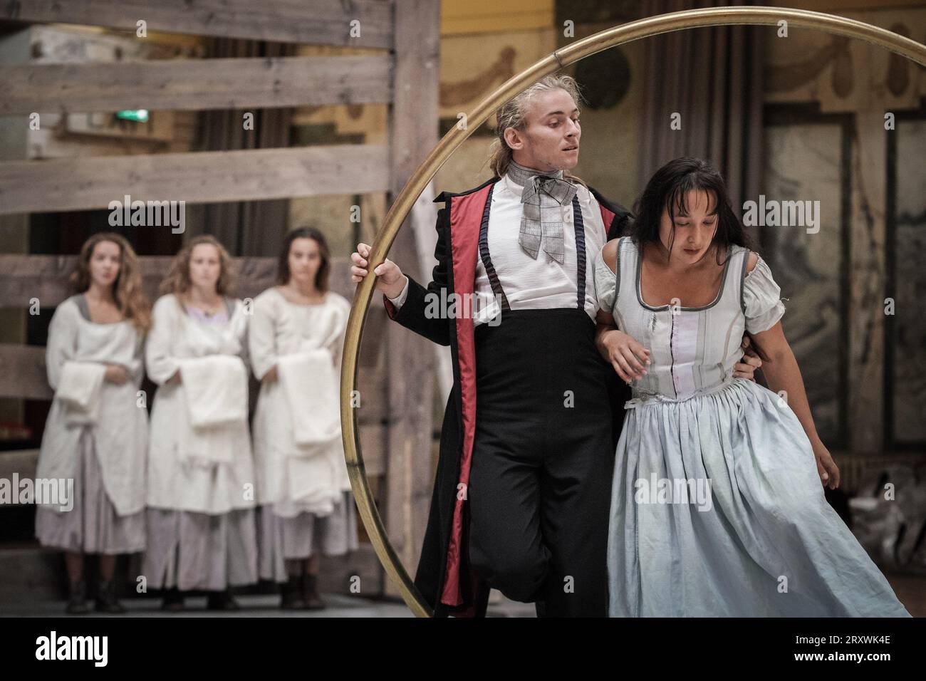 London, UK. 27th September 2023. Lila Naruse (R) stars as one of two ...