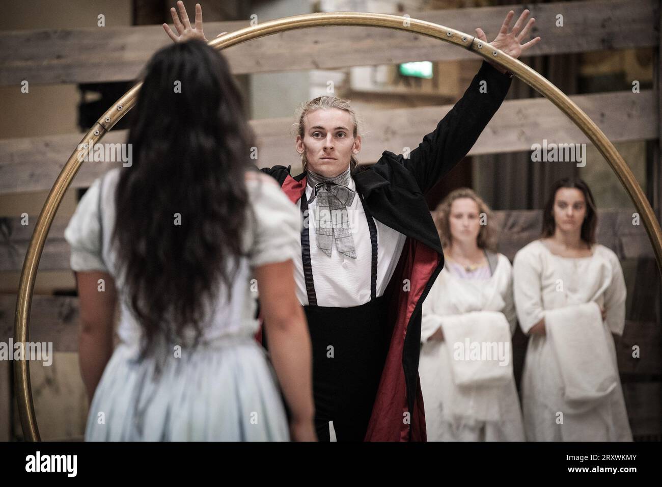 London, UK. 27th September 2023. Joshua Frazer (C) stars in Ockham's ...