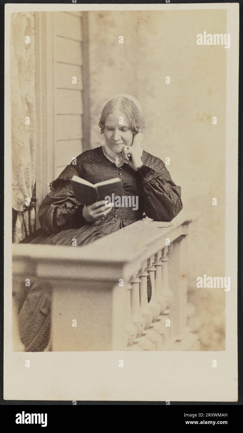 Carte-de-visite portrait of Lydia Maria Child ca. 1865 Stock Photo - Alamy