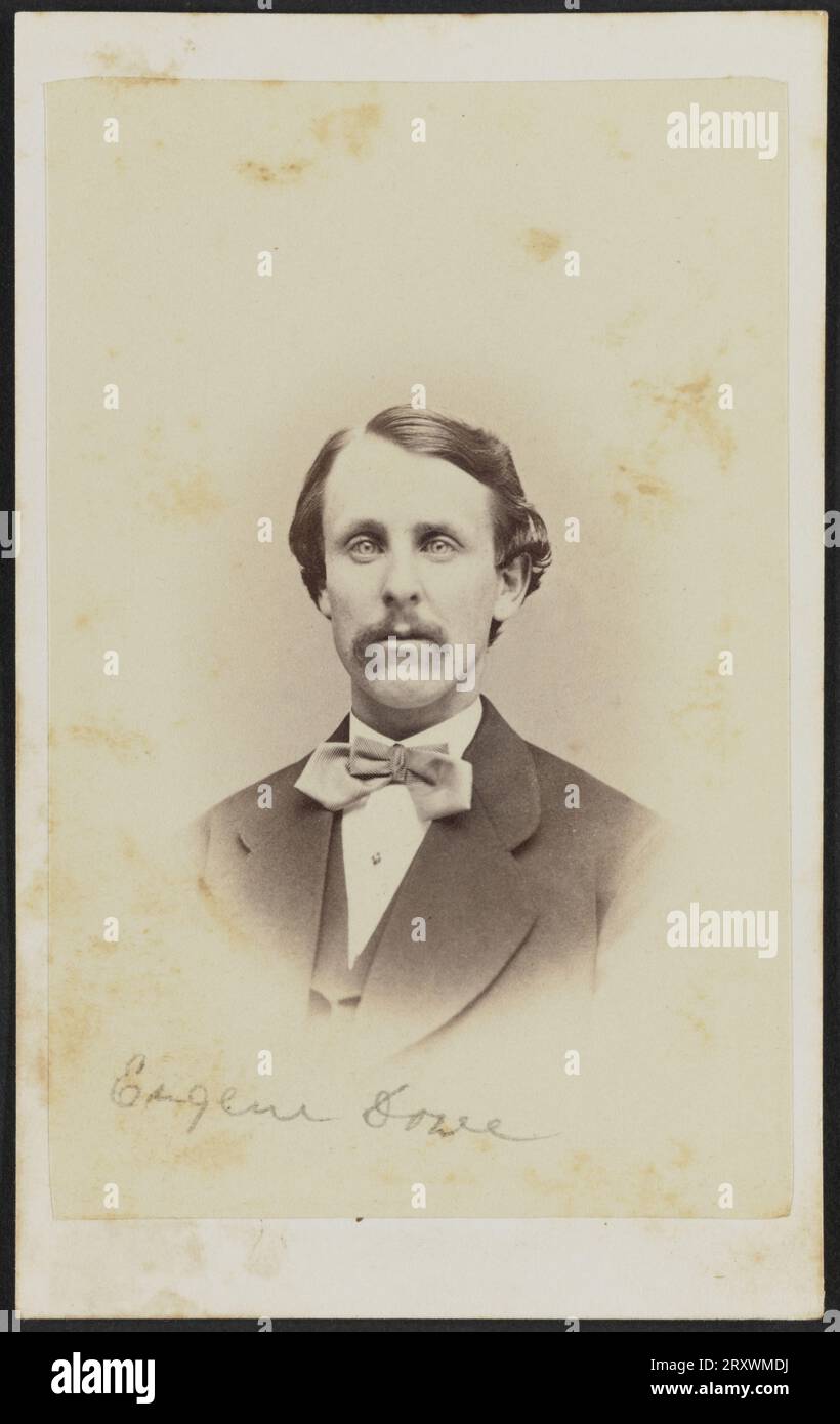Carte-de-visite portrait of Eugene Dowe ca. 1865 Stock Photo - Alamy