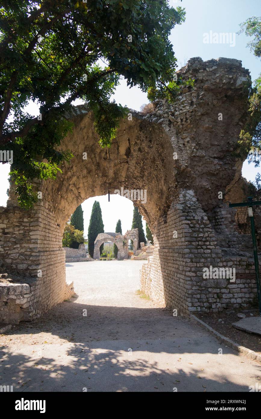 Arènes de Cimiez. Nice, France. The Cimiez arenas are a Roman ...
