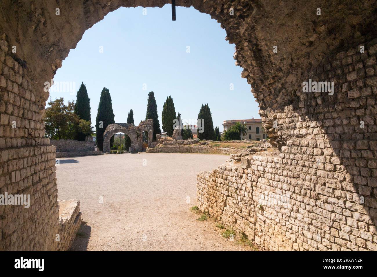 Arènes de Cimiez. Nice, France. The Cimiez arenas are a Roman ...