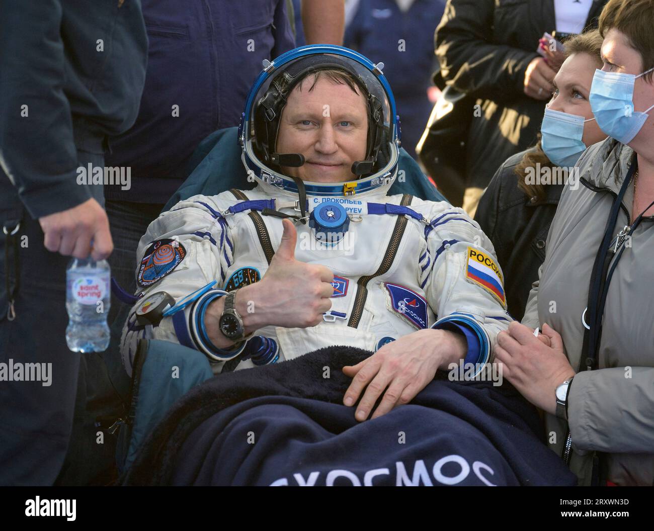 Zhezkazgan, Kazakhstan. 27 September, 2023. Expedition 69 Roscosmos ...