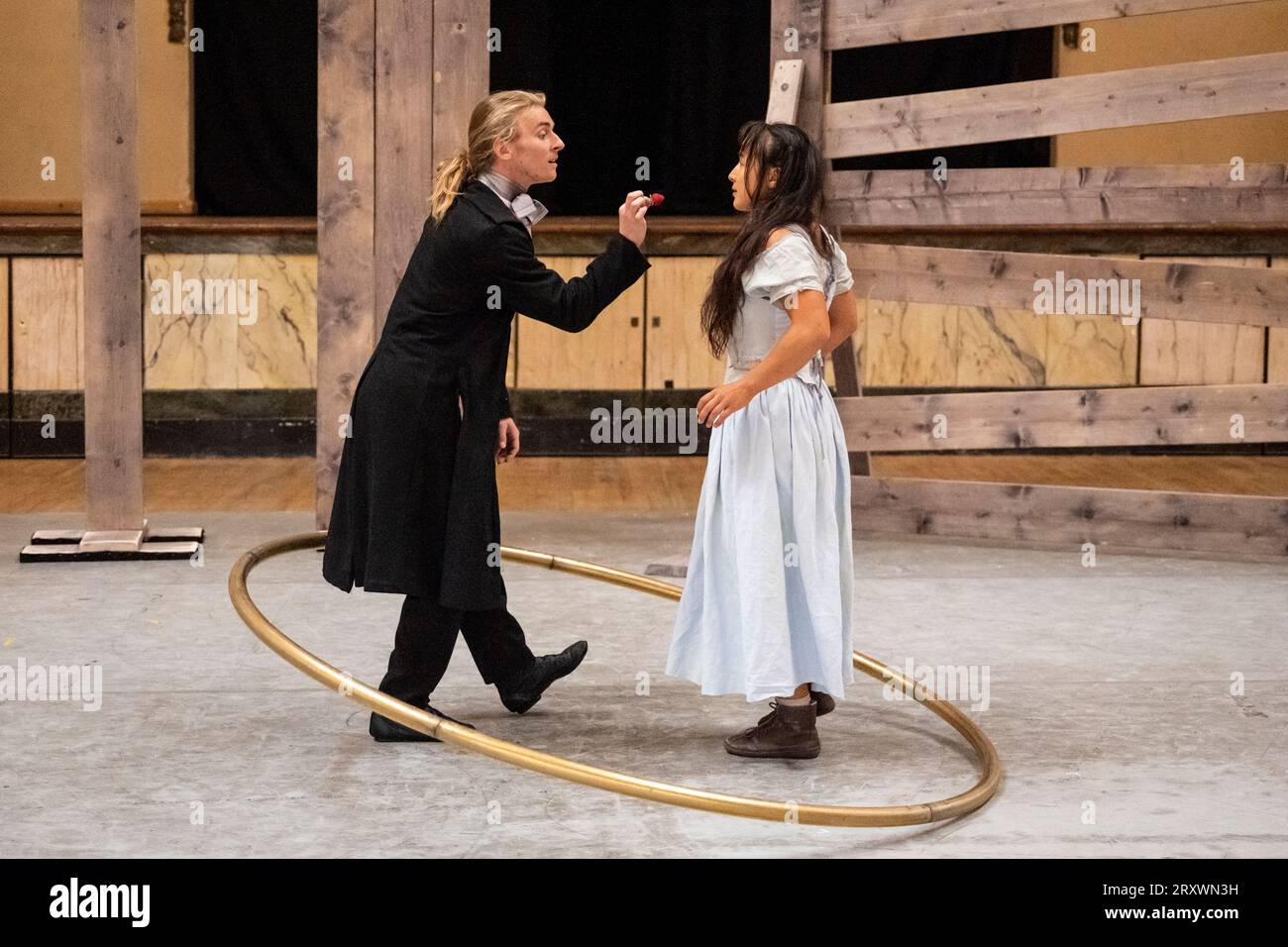 London, UK. 27 September 2023. (L) Joshua Frazer (Alec) and Lila Naruse ...