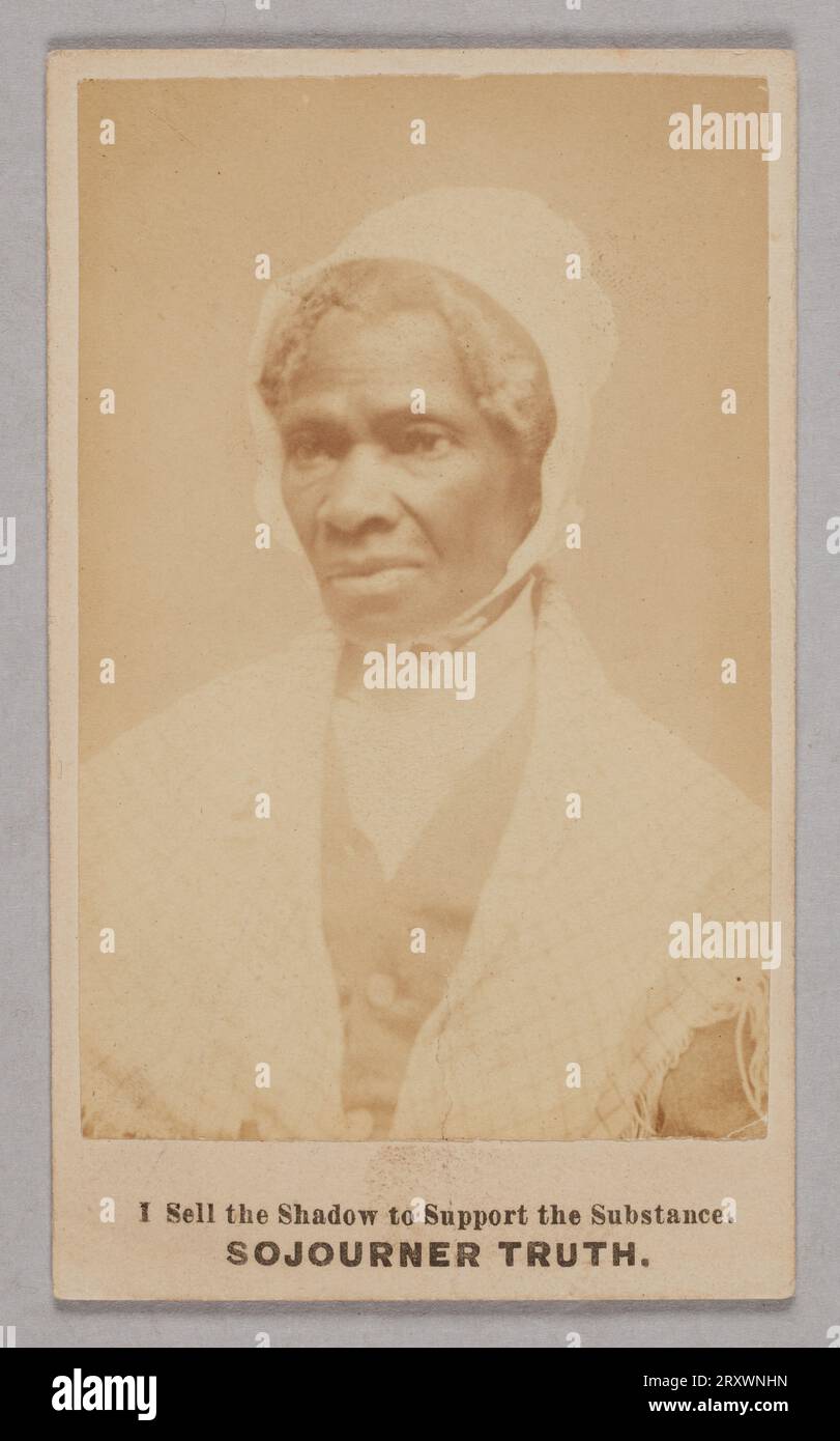 Carte-de-visite portrait of Sojourner Truth 1864 Stock Photo - Alamy
