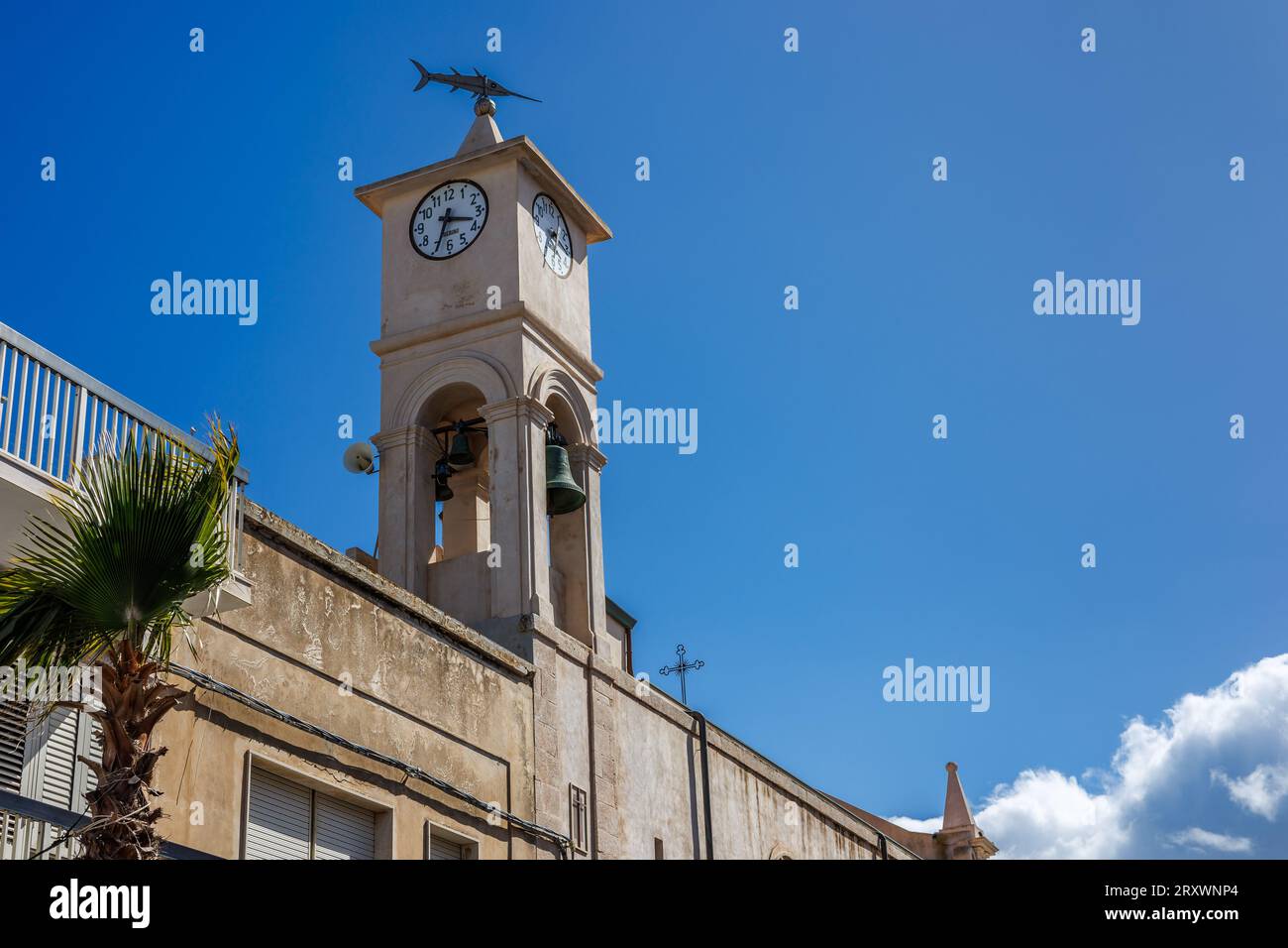 Capo Passero on the southeast of the island of Sicily, Italy Stock ...
