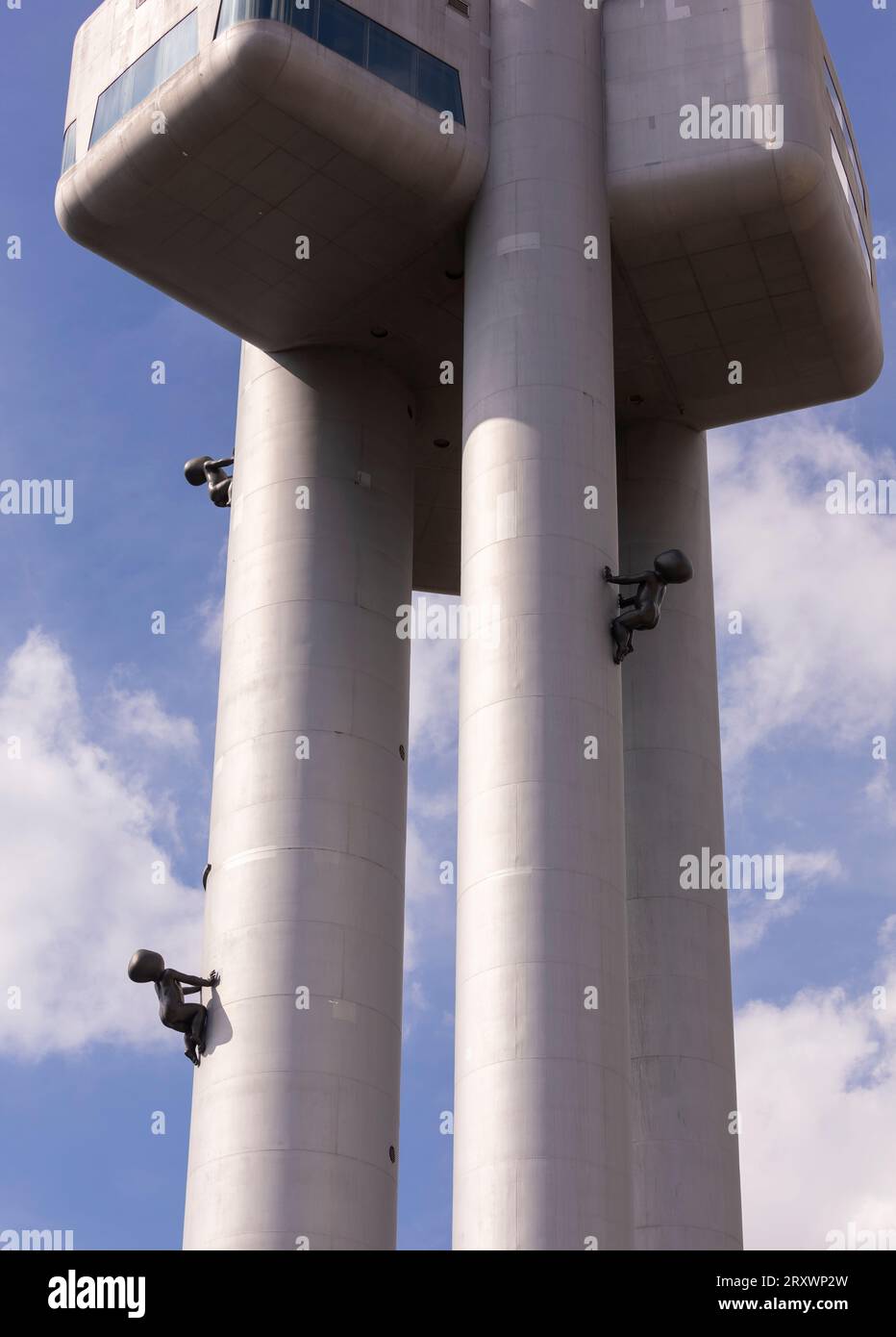 PRAGUE, CZECH REPUBLIC, EUROPE - Zizkov Television Tower, a 216m ...
