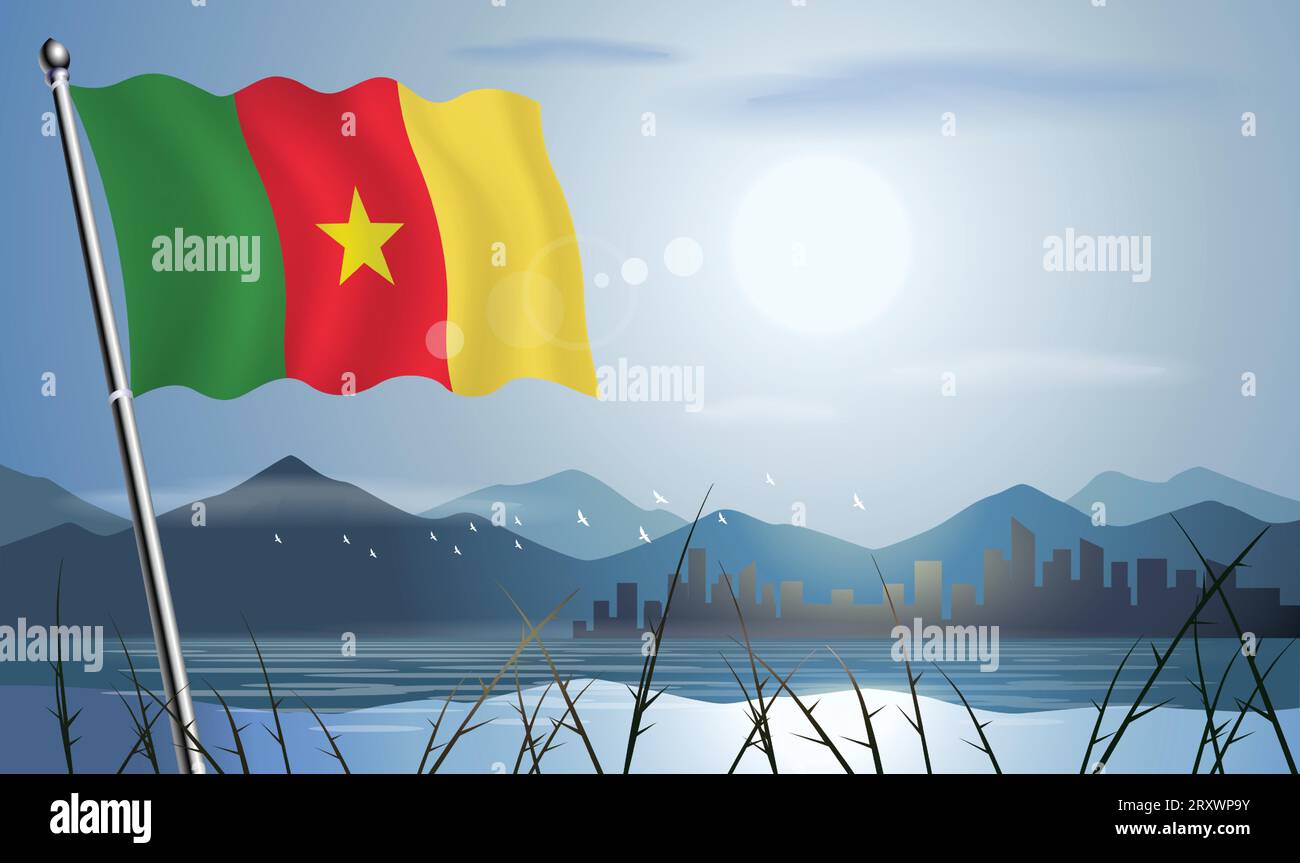 Cameroon mountain Stock Vector Images - Alamy