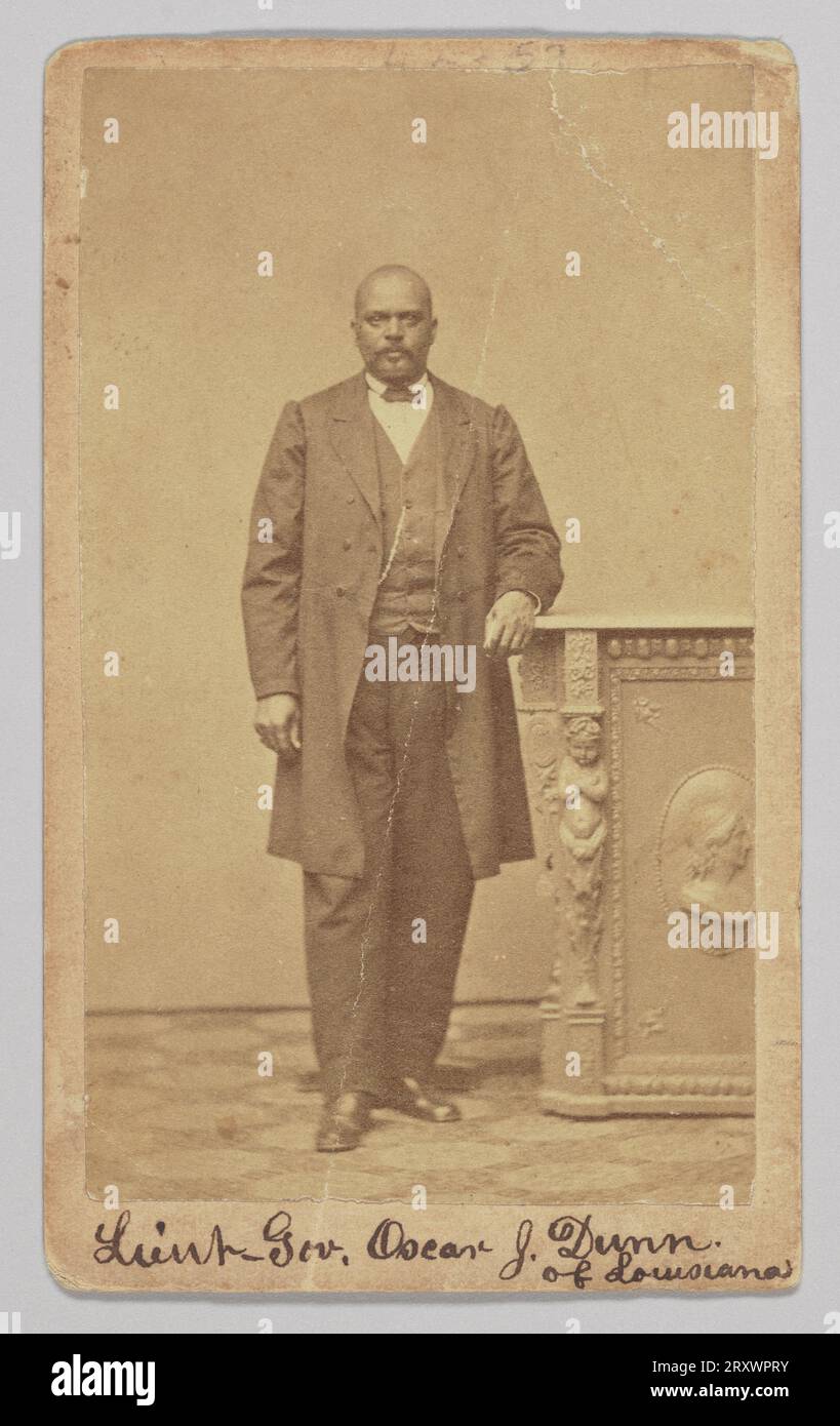 Carte-de-visite of Lt. Governor Oscar J. Dunn 1868-1871 Stock Photo - Alamy
