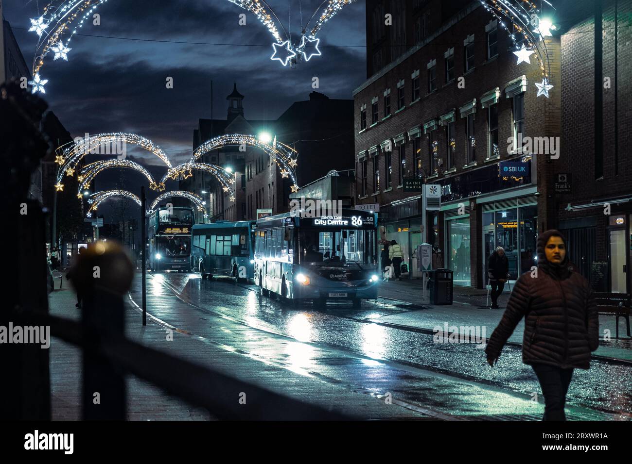 Night time street photography Stock Photo - Alamy