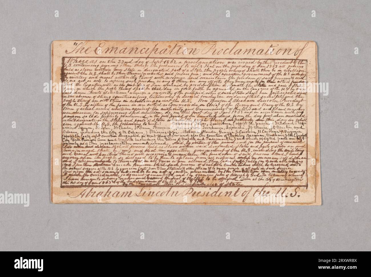 Emancipation of the slavery 1865 hi-res stock photography and images ...