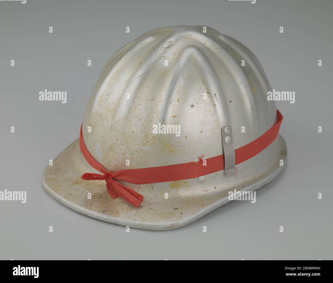 US Forest Service metal hard hat worn by Melody Starya Mobley ca. 1982 ...