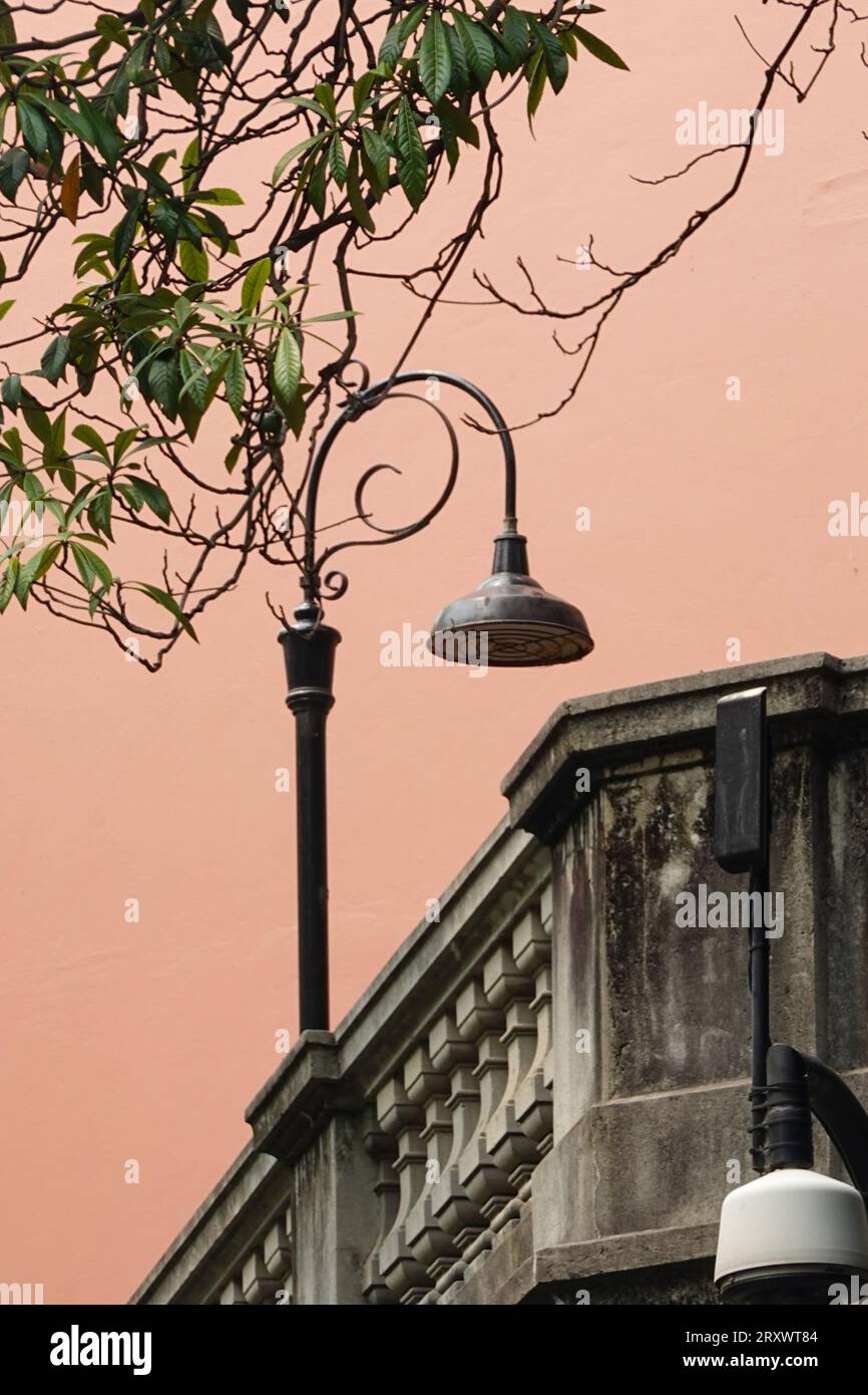 Street lights on the roadside Stock Photo - Alamy