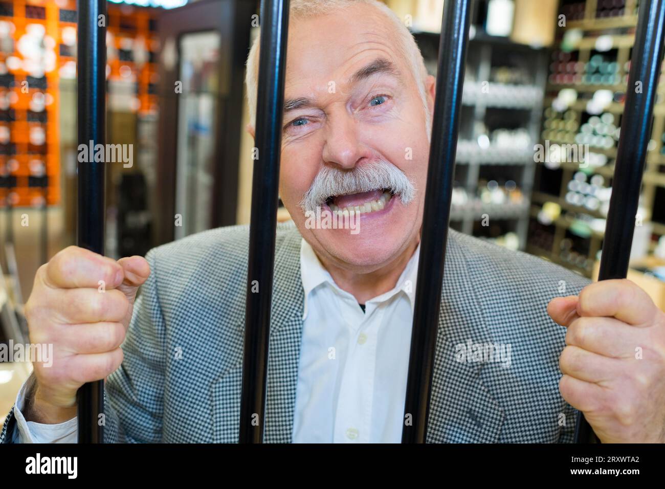 Business man money jail hi-res stock photography and images - Alamy