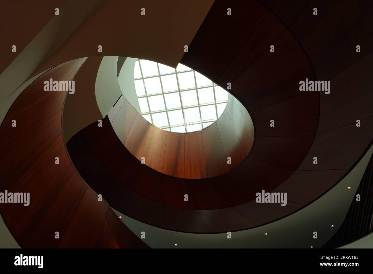 The mesmerizing geometry of the spiral staircase Stock Photo - Alamy