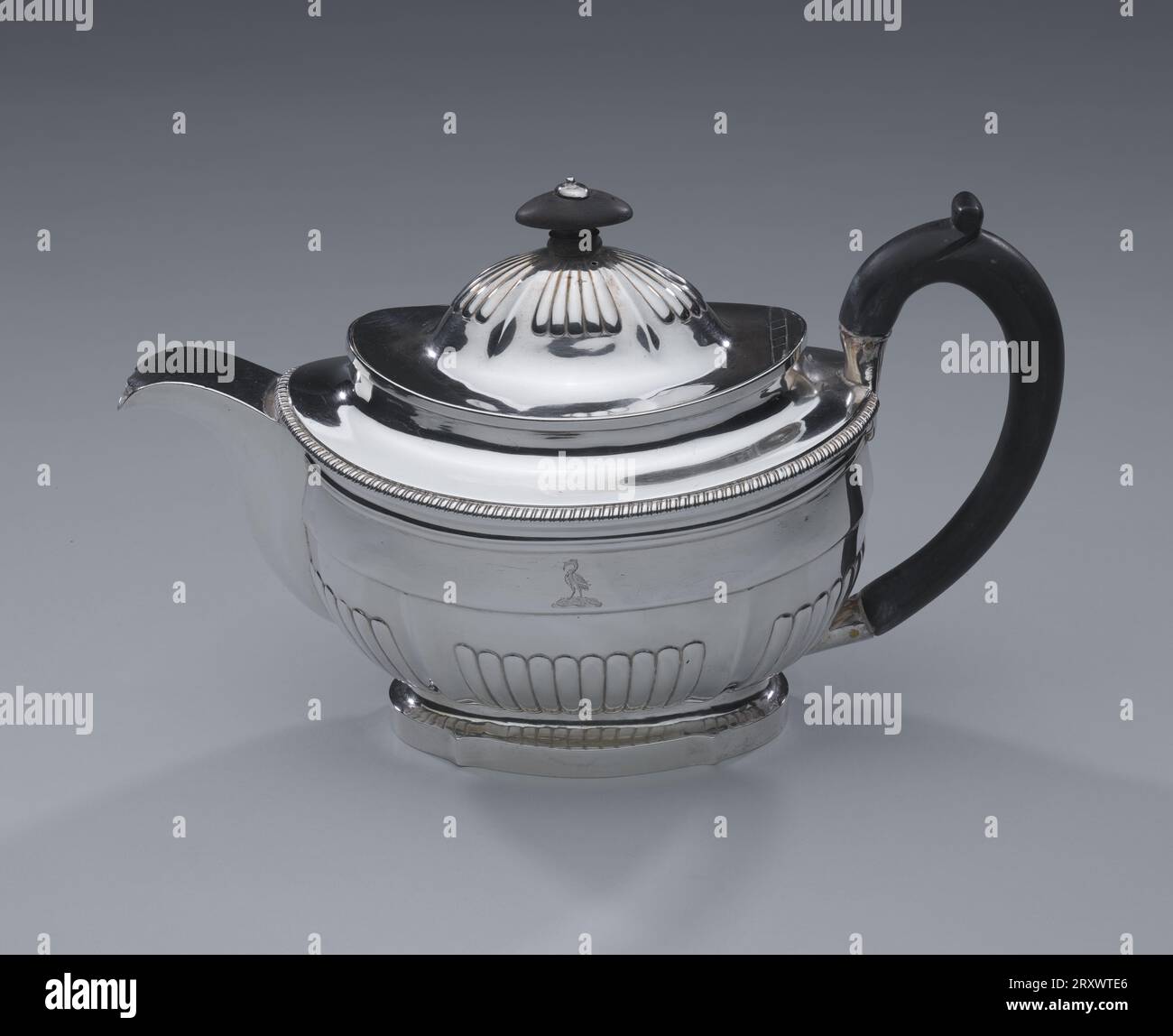 George III sterling silver tea pot 1800 Stock Photo - Alamy