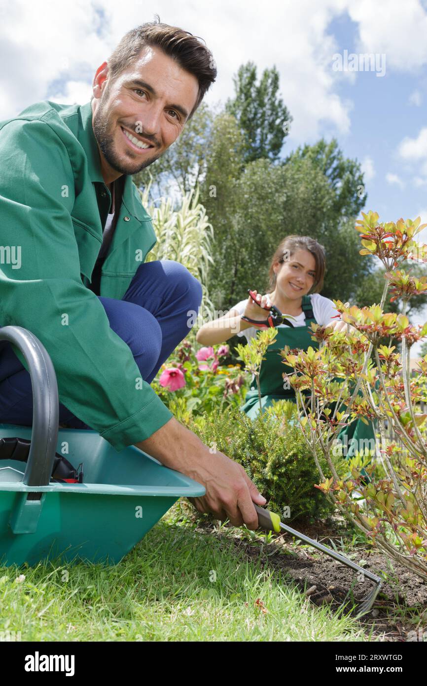 Gardener team hi-res stock photography and images - Alamy
