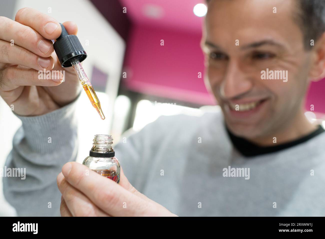 Man medication drop hi-res stock photography and images - Alamy