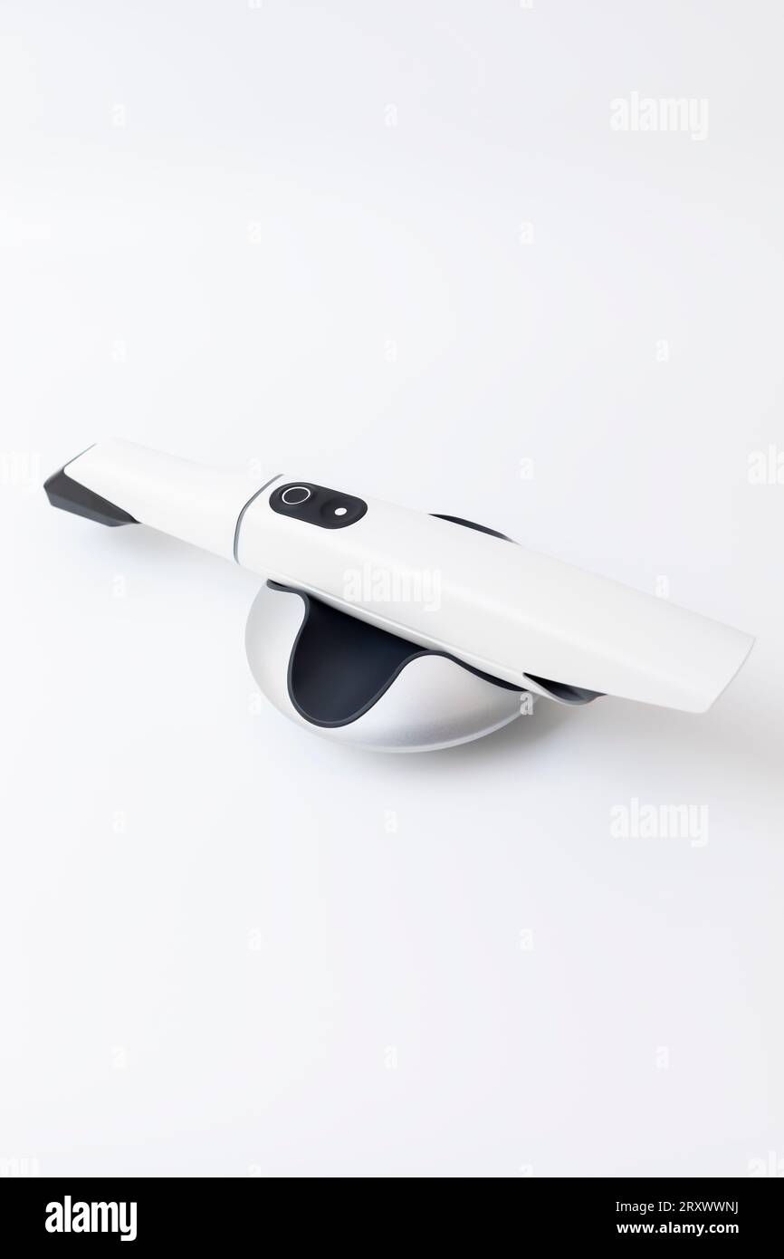 Isolated White 3d Dental Tooth Scanner On White Background. Dental ...