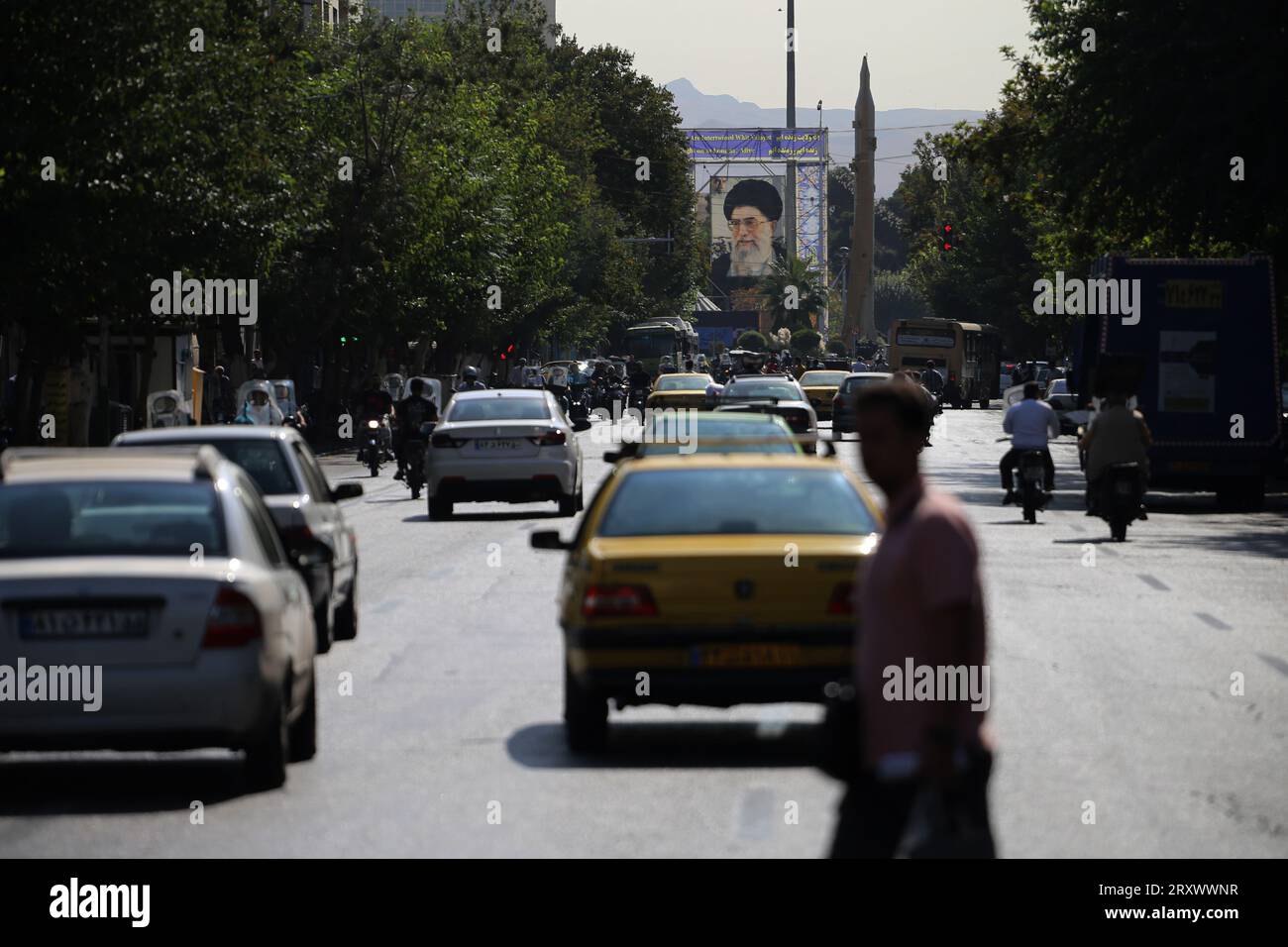 September 26, 2023, Tehran, Iran: An Iranian Sejjil solid-fueled medium ...