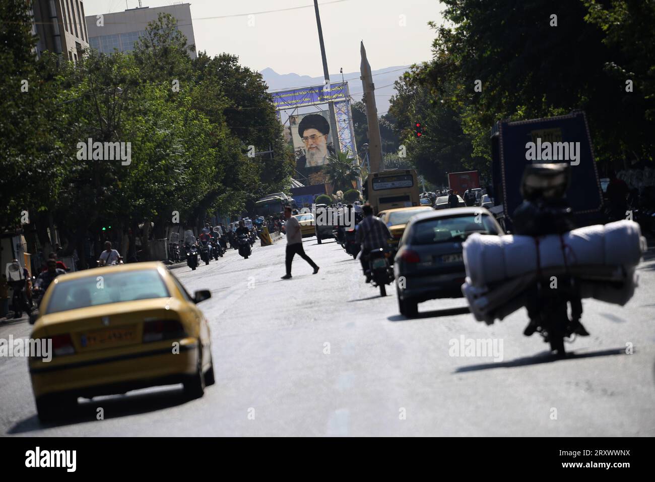 September 26, 2023, Tehran, Iran: An Iranian Sejjil solid-fueled medium ...