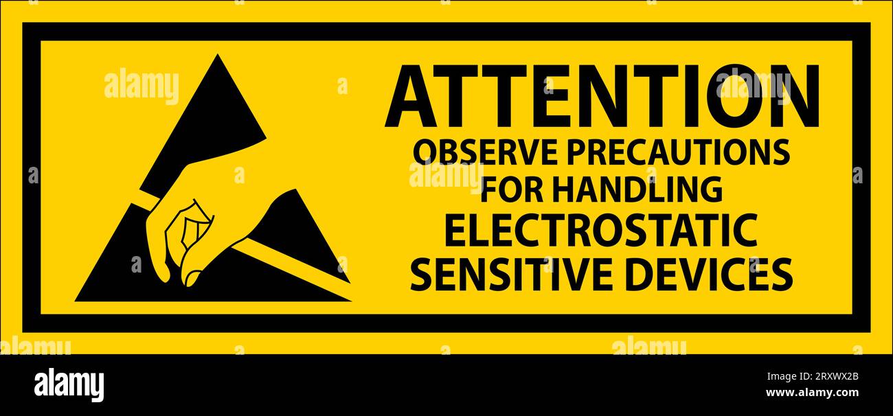 Anti-Static Labels: Attention Observe Precautions for Handling Stock ...
