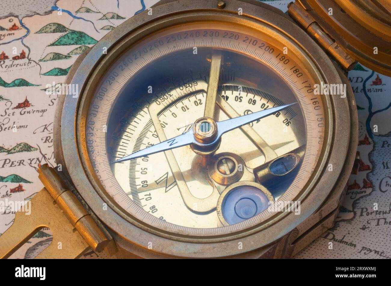 Vintage pirate map and compass hi-res stock photography and images - Alamy
