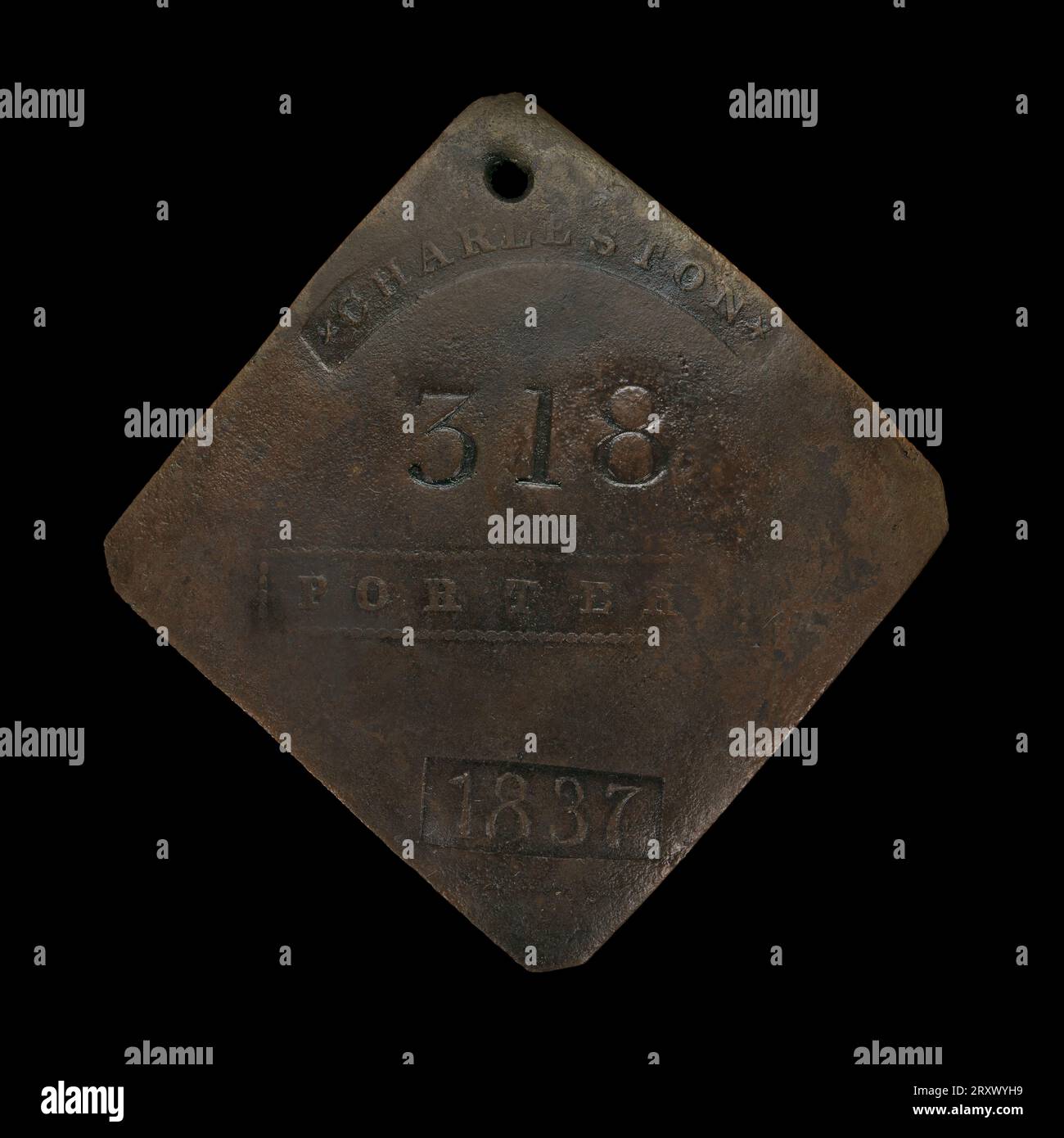 Charleston slave tag hi-res stock photography and images - Alamy