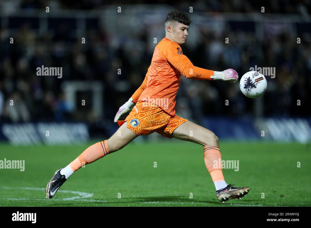 Solihull Moors' Tommy Simkin during the Vanarama National League match ...