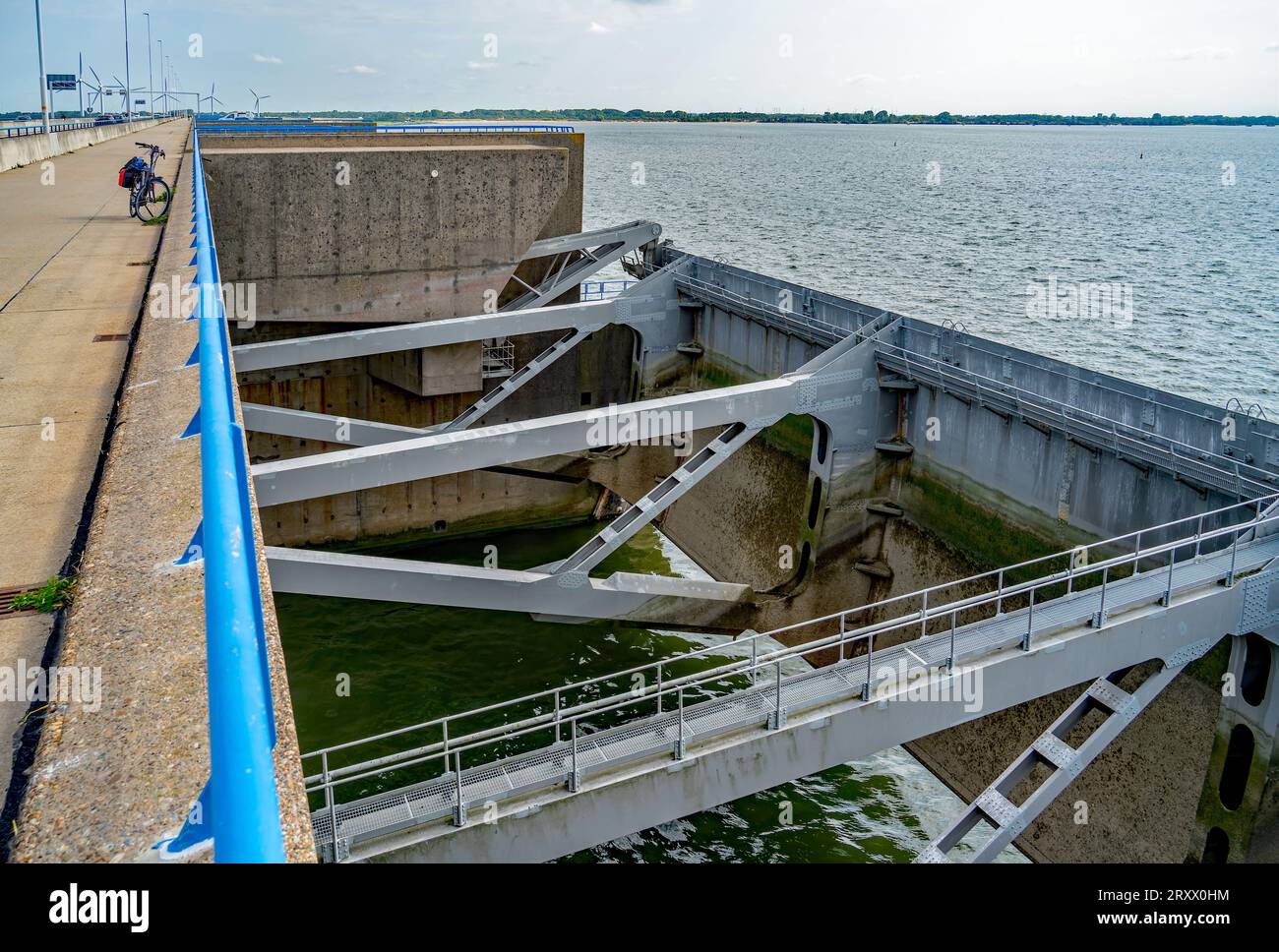 Detail of flooding protection 'Haringvlietdam' in the Netherlands Stock ...