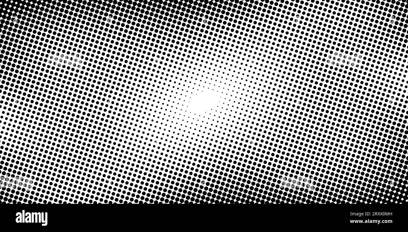 Black and white gradient background with halftone wavy pattern. Vector ...