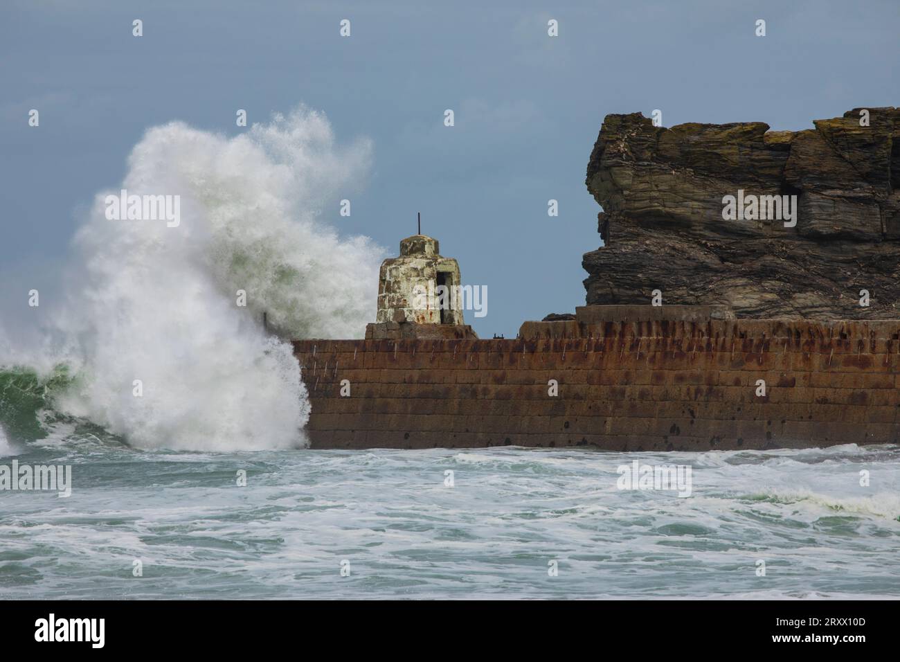 The Monkey hut at Portreath Cornwall Stock Photo - Alamy