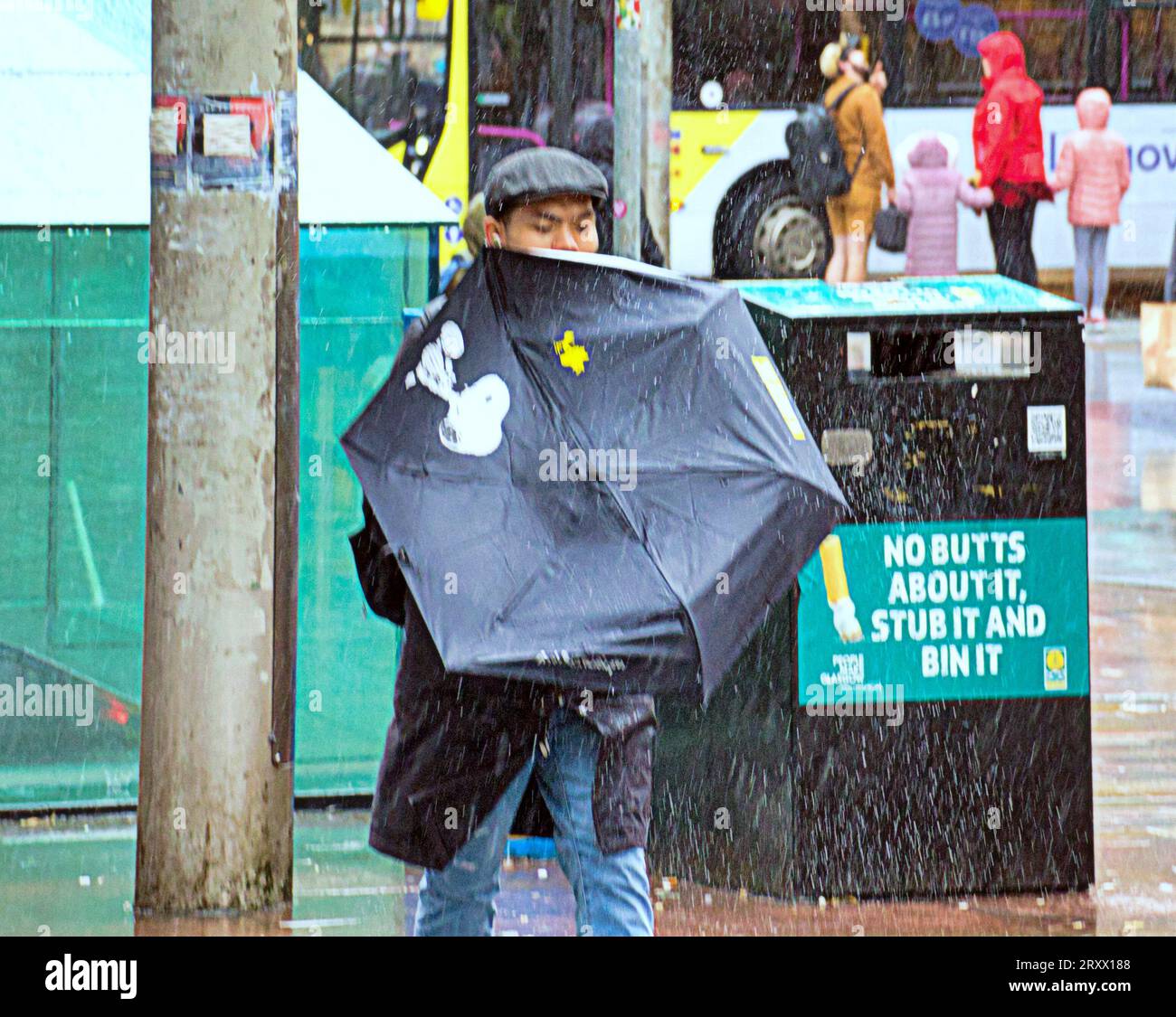 Glasgow, Scotland, UK. 27th September, 2023. UK Weather: Storm Agnes ...