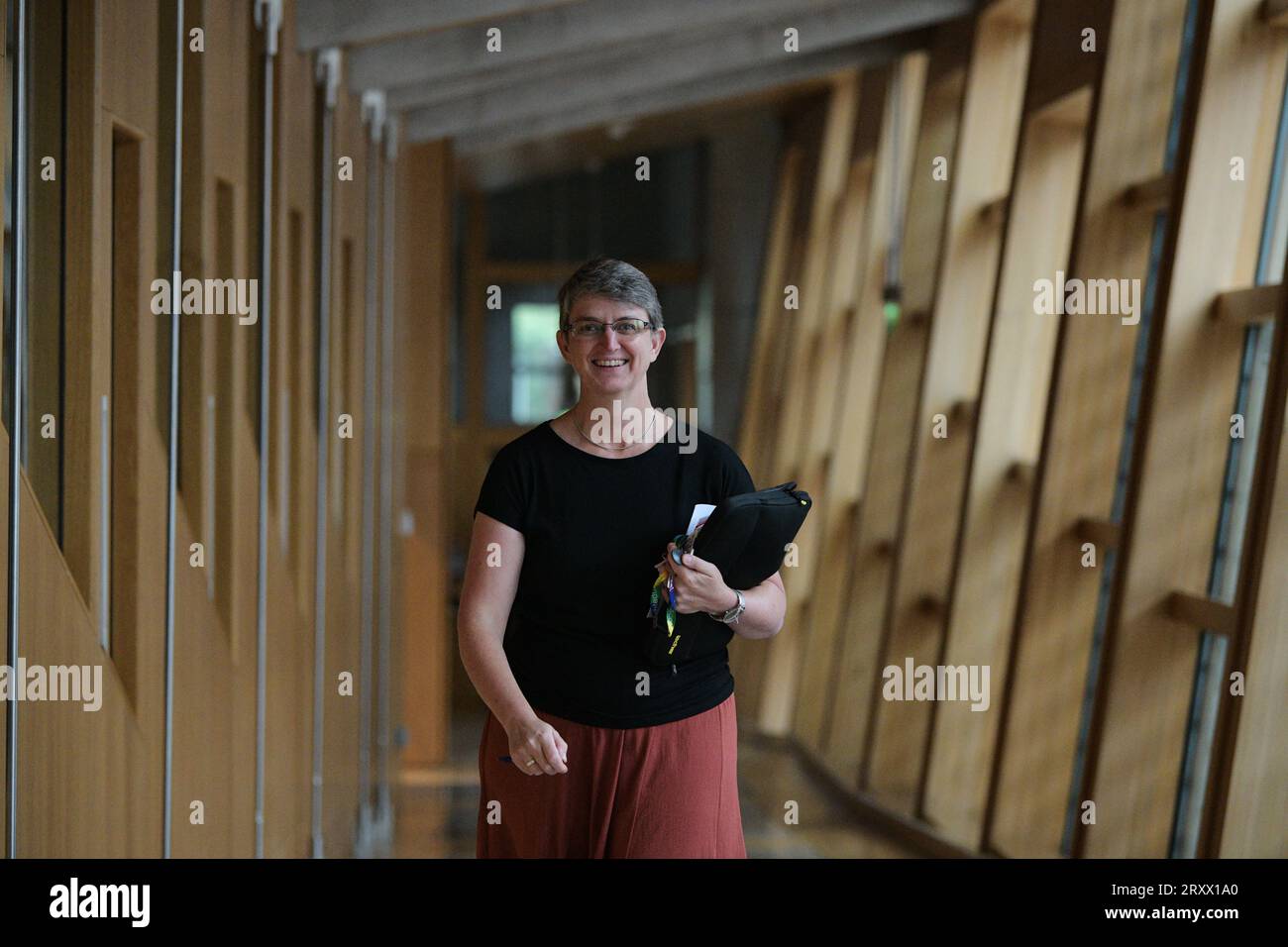 Edinburgh Scotland, UK 27 September 2023. Maggie Chapman Scottish Green ...