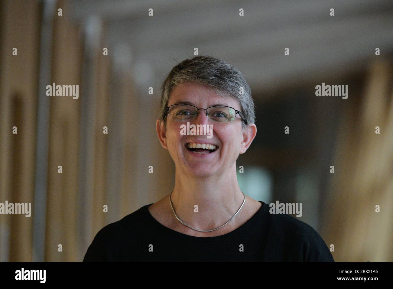 Edinburgh Scotland, UK 27 September 2023. Maggie Chapman Scottish Green ...