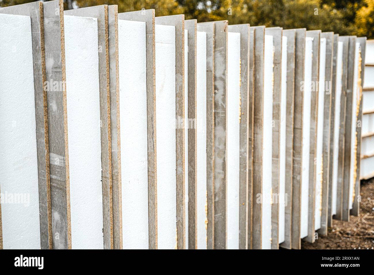 Building construction of wooden frame house made of SIP structural ...